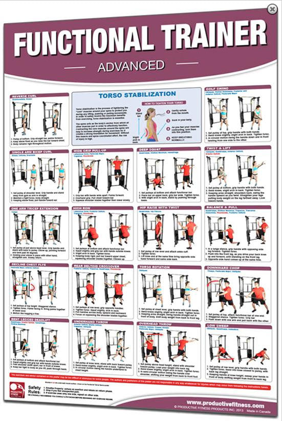 Productive Fitness Products Functional Trainer: Advanced Poster – The ...